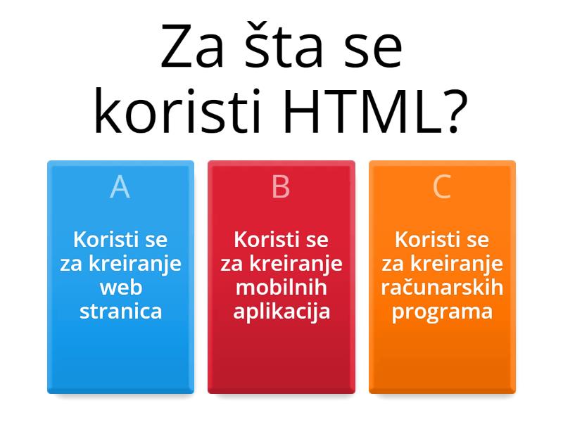 HTML KVIZ - Quiz