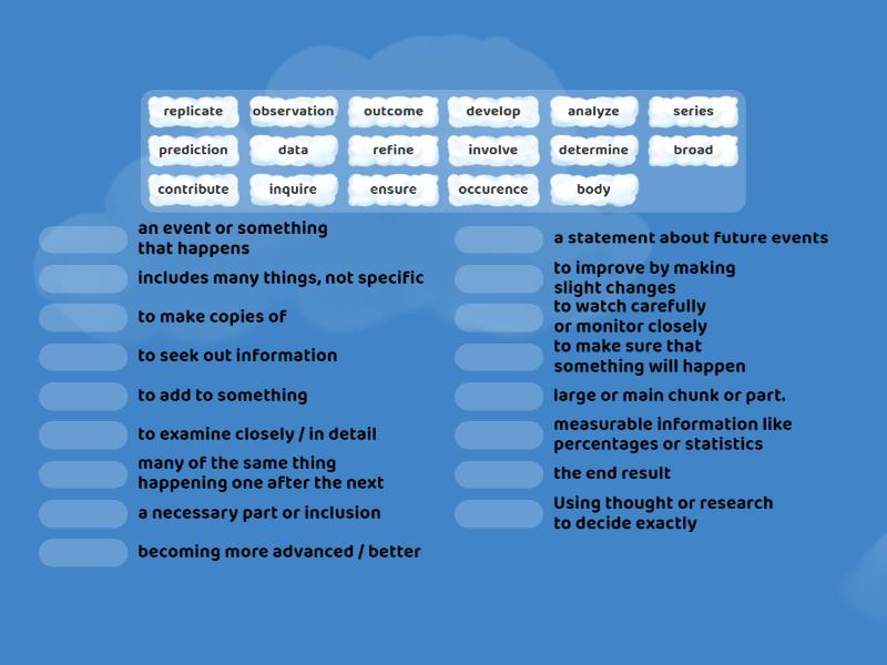 scientific method - Une las parejas