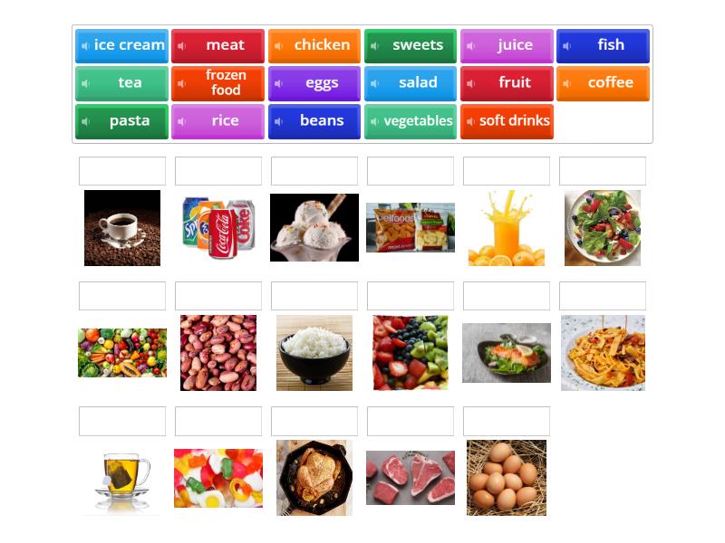 Roadmap A2 Unit 7A Food Match - Мач
