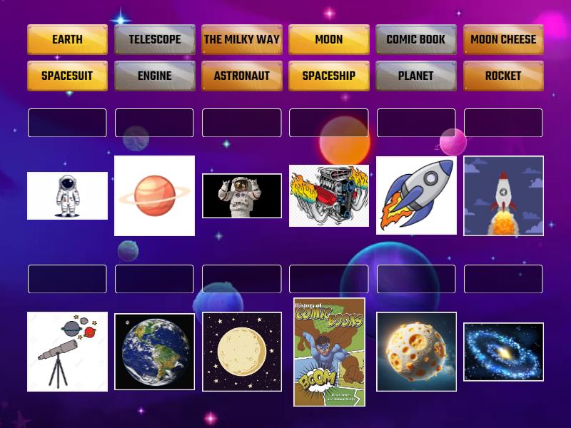 5A Space travel - vocabulary - Match up