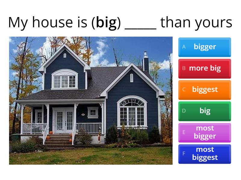 Comparatives and Superlatives - Quiz