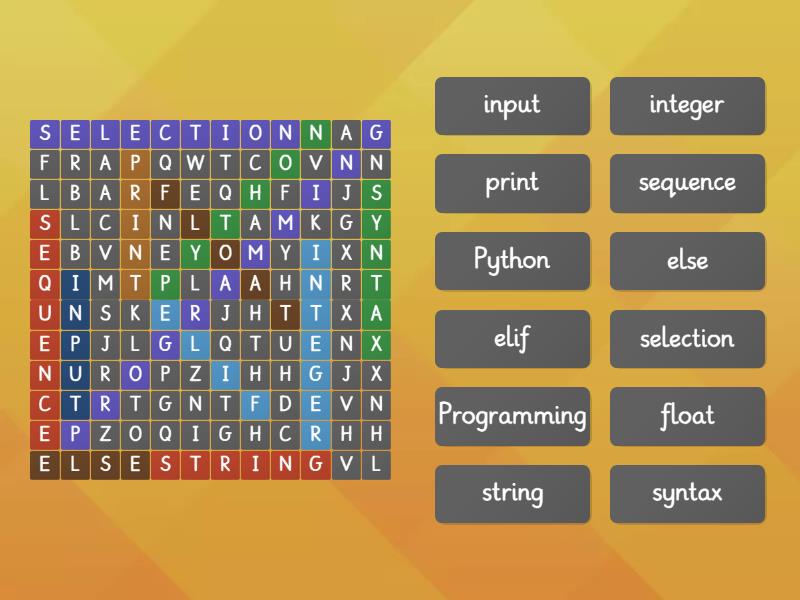 Y8 Python - Wordsearch