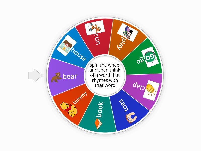 Rhyming words - Spin the wheel