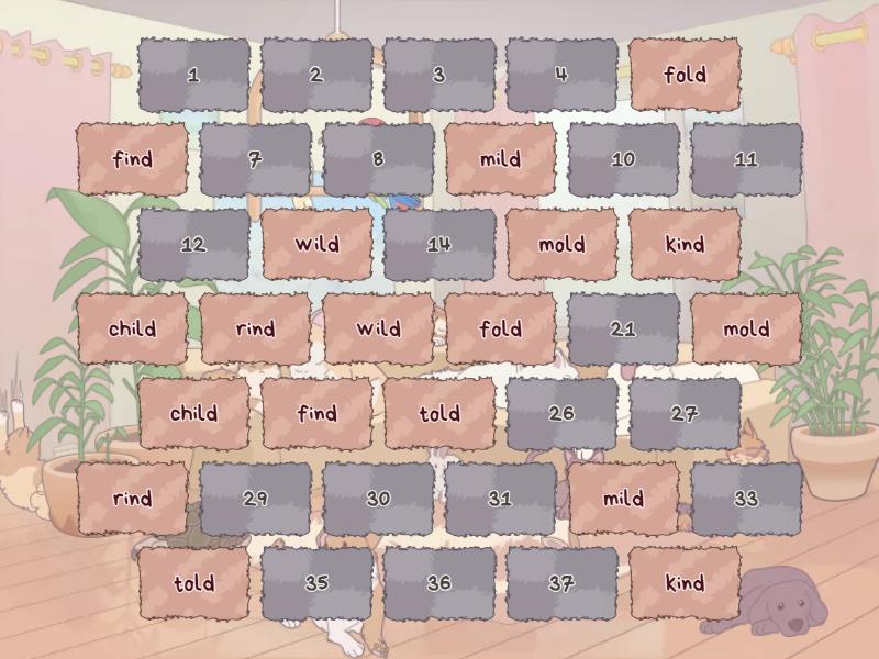 Odd Endings (-ild, -old, -ind, -ost, -olt) - Matching pairs