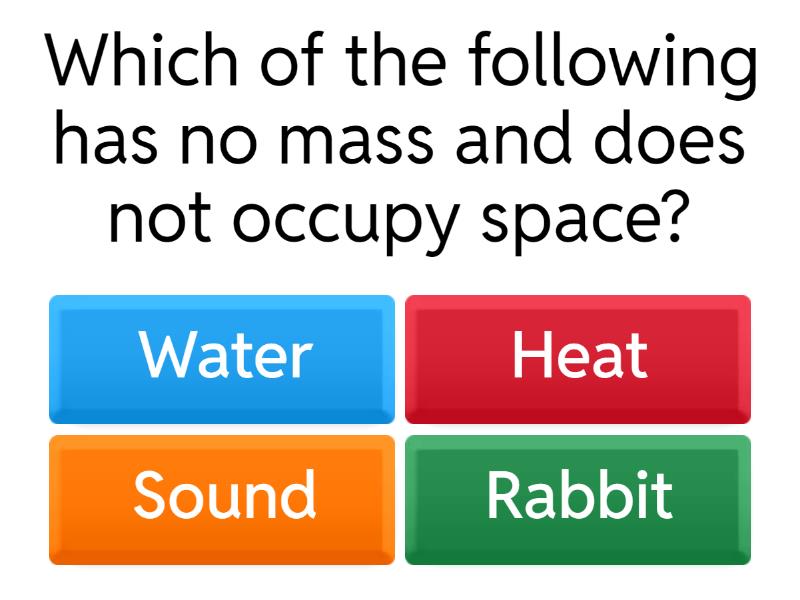 Matter and Its Properties Quiz - Cuestionario