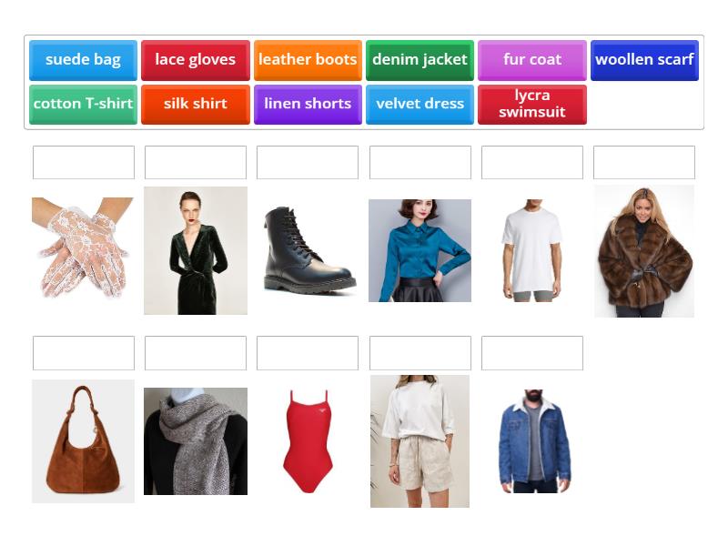 English file B2, clothes and fashion 2 - Match up