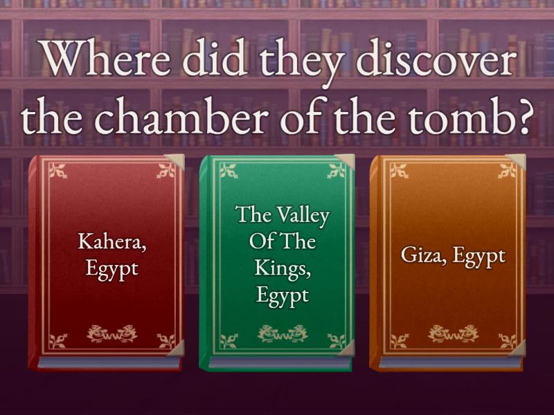 The Curse of King Tut's Tomb - Quiz