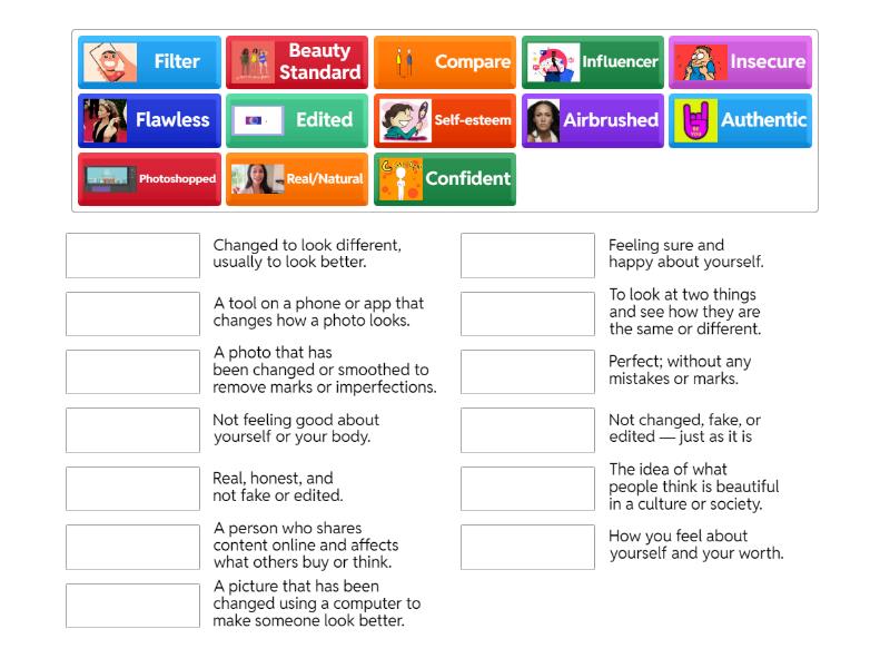 ESOL ENTRY 3 HEALTH AND BEAUTY LESSON 3 STARTER ACTIVITY - Match up