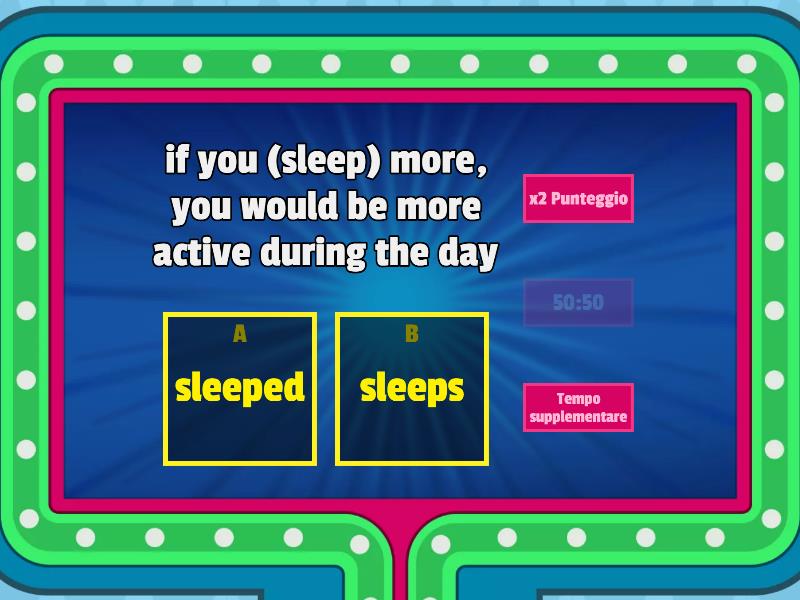 Conditional - Gameshow quiz