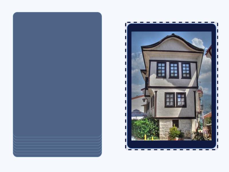 Where is it? What is inside? (Houses) - Cartas al azar