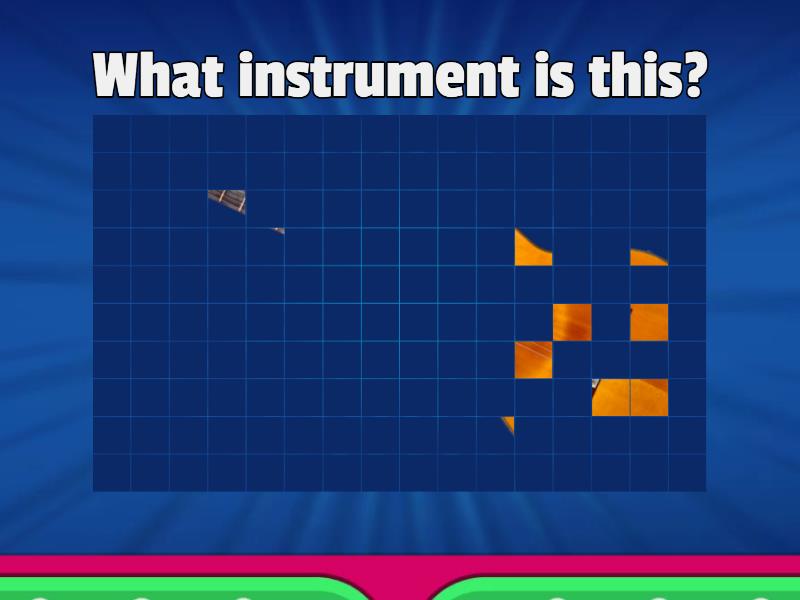 Musical Instruments Guessing Game - Image quiz