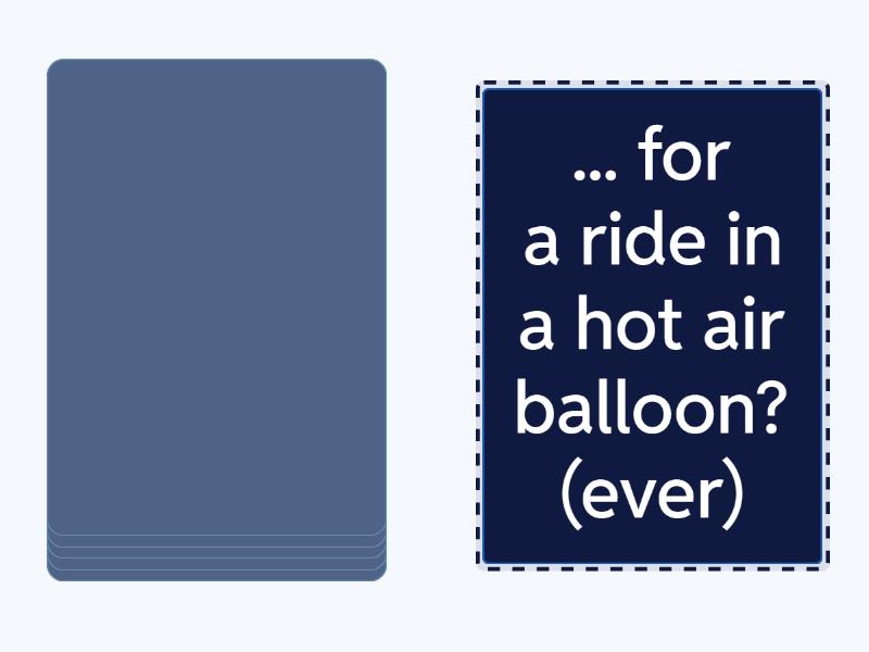 PRESENT PERFECT - Speaking cards