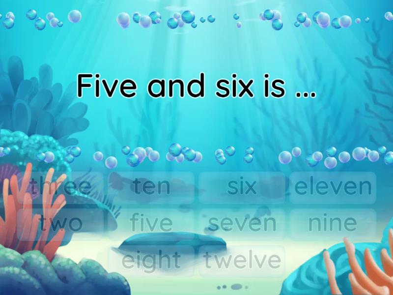 Numbers (1-12) - 2nd grade - Find the match