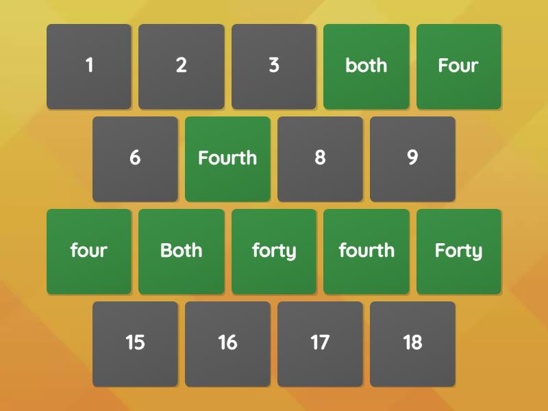 Lessons 71-80 - UFLI Heart Words - Matching pairs