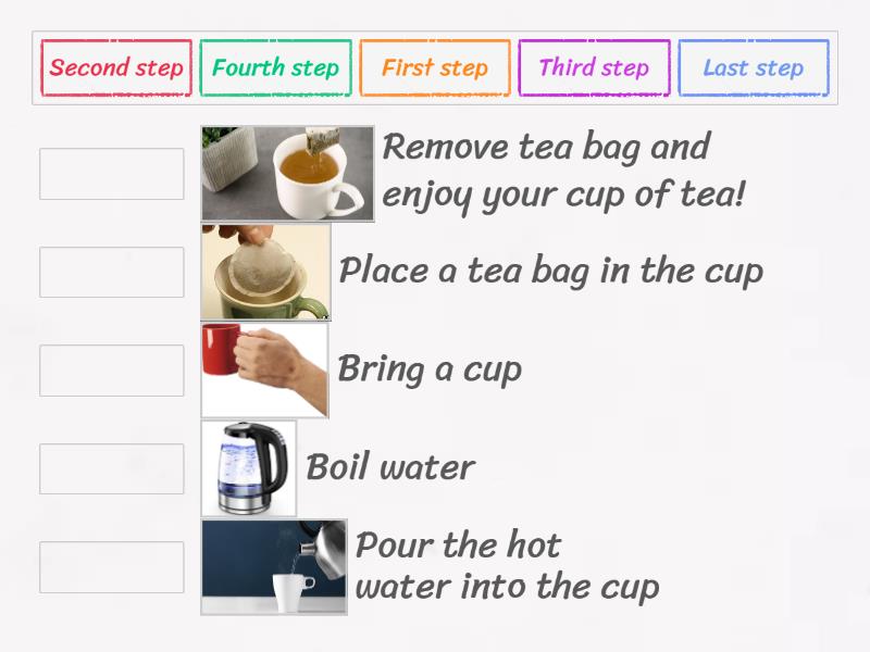 Making tea Algorithm - Match up