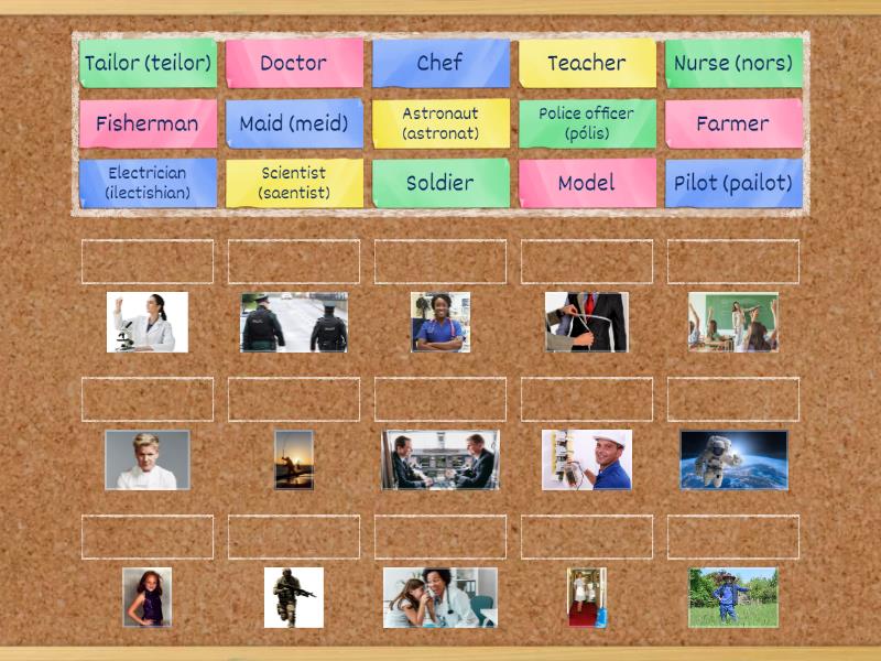 Professions 1 - Match up