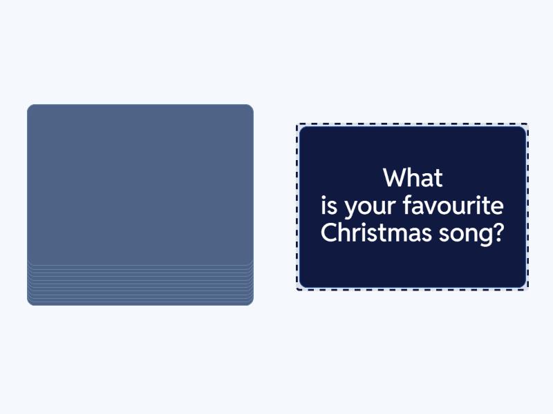 Let's talk about Christmas - Speaking cards