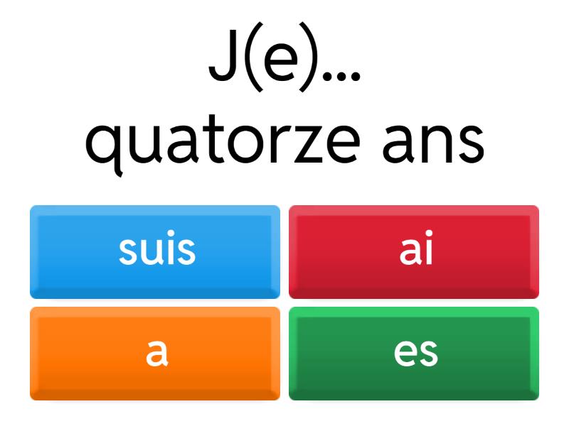 Être vs Avoir - Quiz