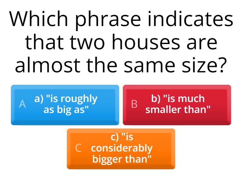 Modifying comparisons. - Quiz