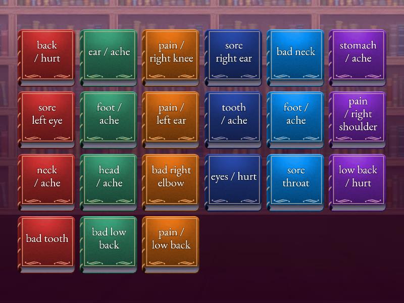 health_body parts_ache,pain, hurt - Flip tiles