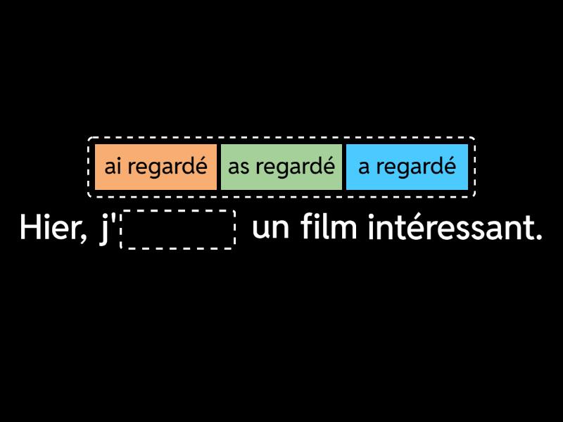 Le passé composé - Complete the sentence