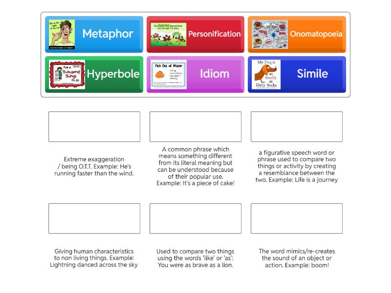 Figurative Language - Match up