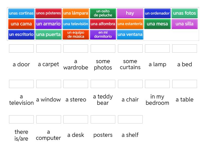 MI DORMITORIO - MY BEDROOM - Match up