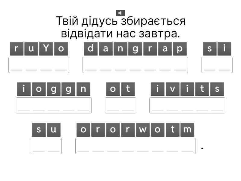 U6 L4-5 ex.2 - Anagram
