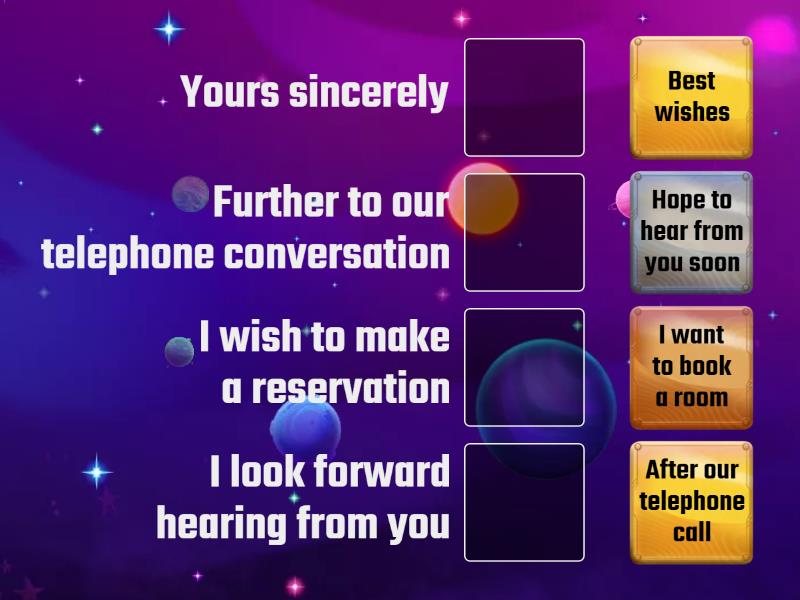 Writing Formal Letter - المطابقة Writing Formal Letter - المطابقة