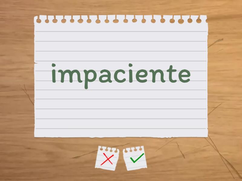 Autentico 1 1B: los adjetivos - Flash cards