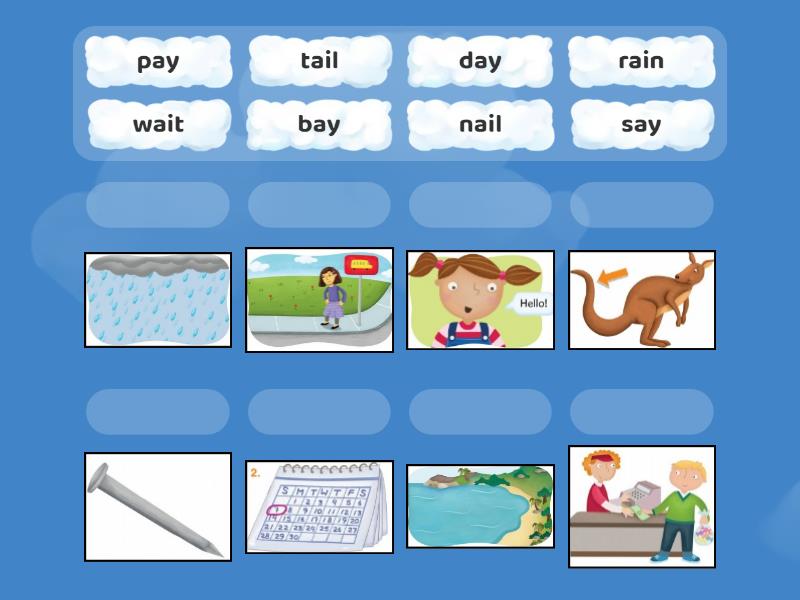 Phonics- ai,ay - Match up
