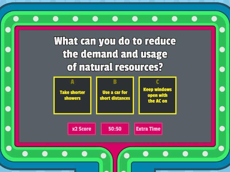 Reduce – Reuse – Recycle: Sustainability in everyday life - Gameshow quiz