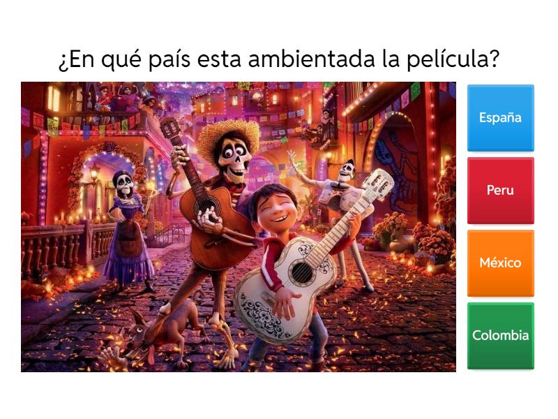 Preguntas de la pelicula de Coco - Quiz