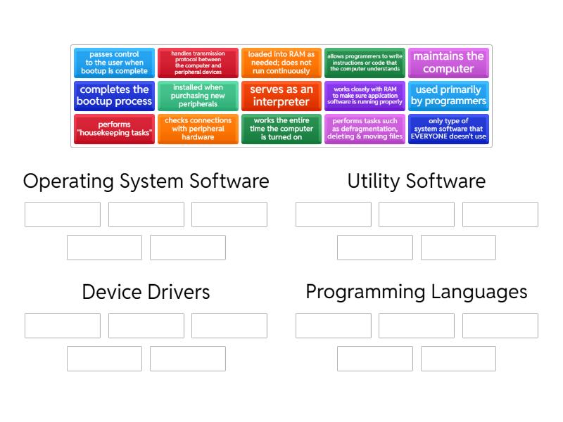 Computer Concepts--Quick Review 6 - Group sort