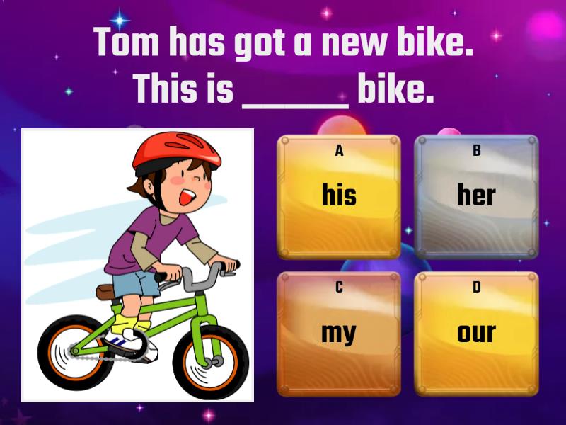 Possessive adjectives - Quiz