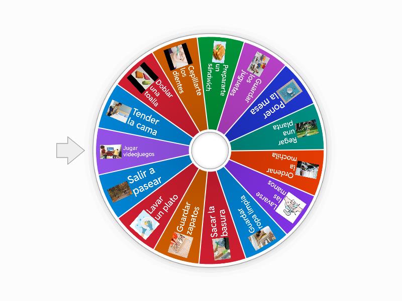 ¡Gira y actua! - Spin the wheel