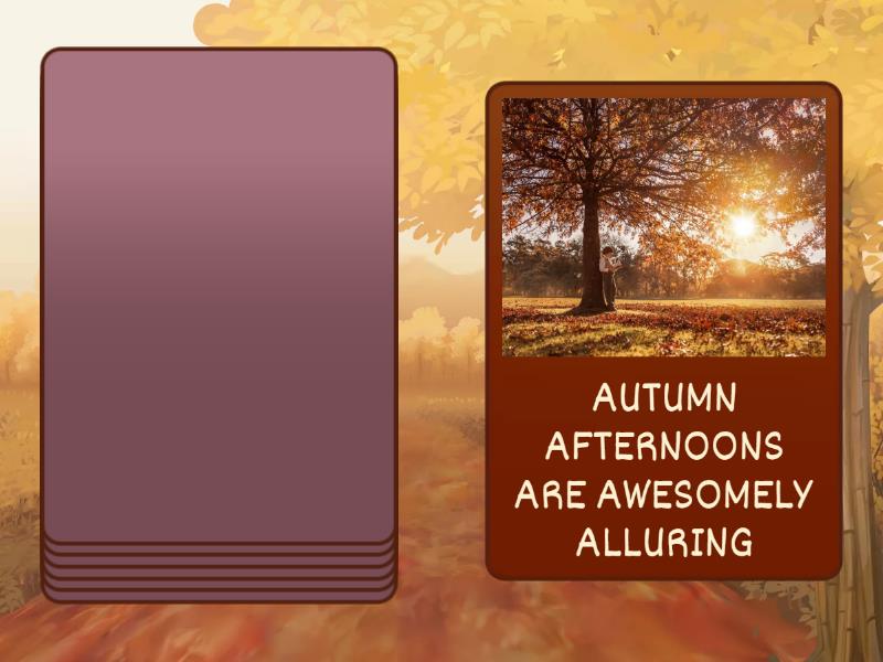AUTUMN TONGUE TWISTERS - Speaking cards