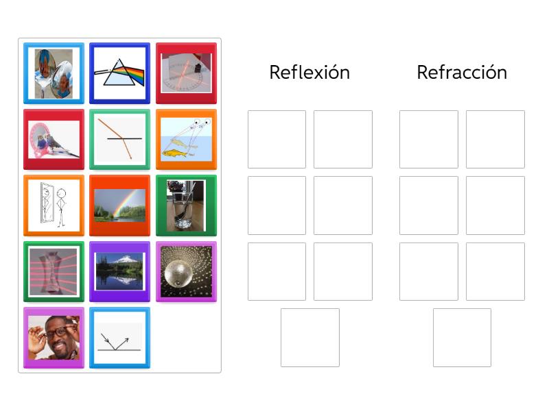 C4L3: Clasificación de Reflexión/Refracción(5.8C)-SPANISH - Group sort