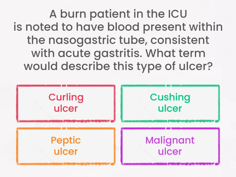 Acute & chronic gastritis - Quiz