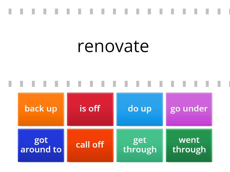 Phrasal verbs v. formal language L1 - Find the match