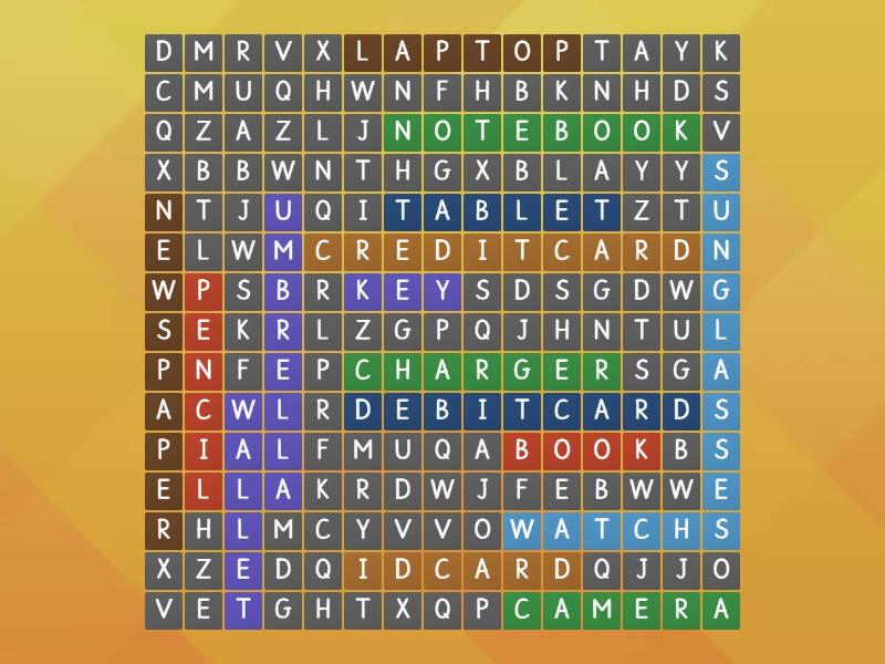 Small things Beg EF Unit 3A - Wordsearch