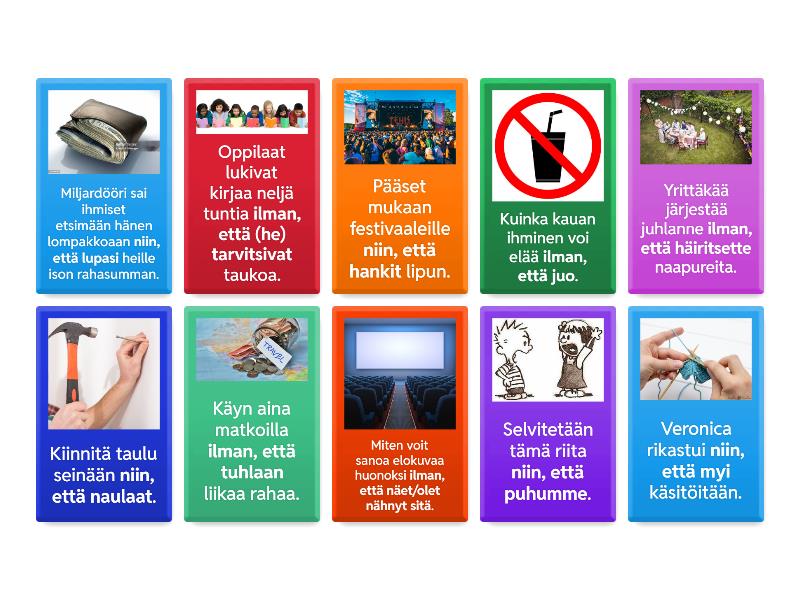 Verbi + malla/matta - Flip tiles