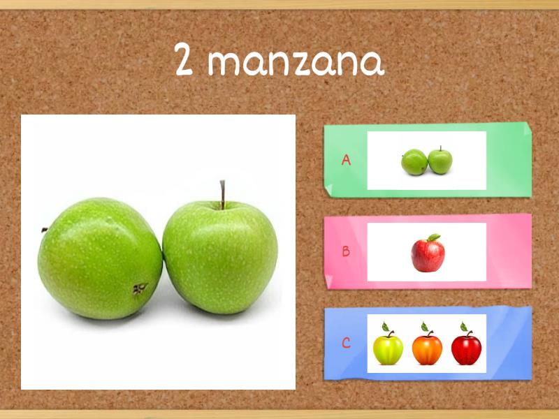 identifica cuantas manzanas hay - Quiz