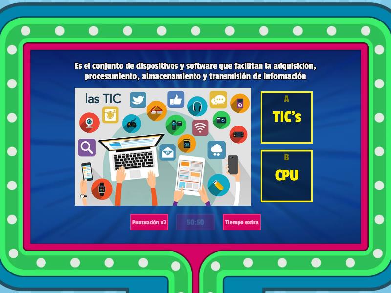 TIC's: ventajas y desventajas - Gameshow quiz