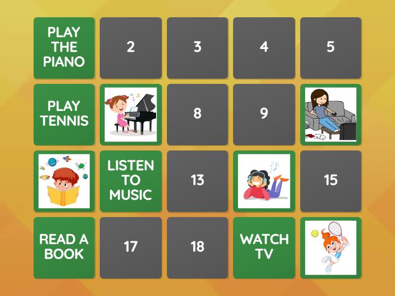 UNIT 3 ACTIVITIES - Matching pairs