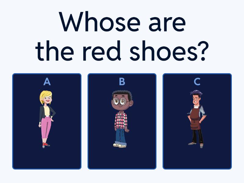 KB2, Unit 3. Whose is/are...? (clothes, page 21) - Викторина