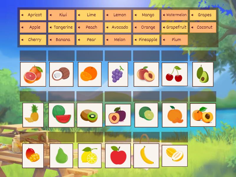 Fruits - Match up