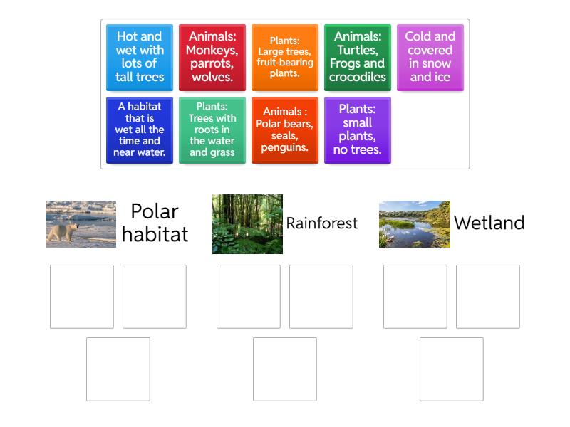Habitats - Group sort