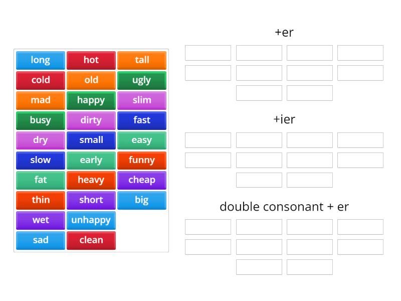 Comparative_adjectives_sorting out - Group sort