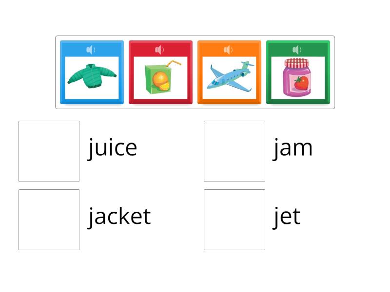 Oxford Phonics Letter Jj - Match up